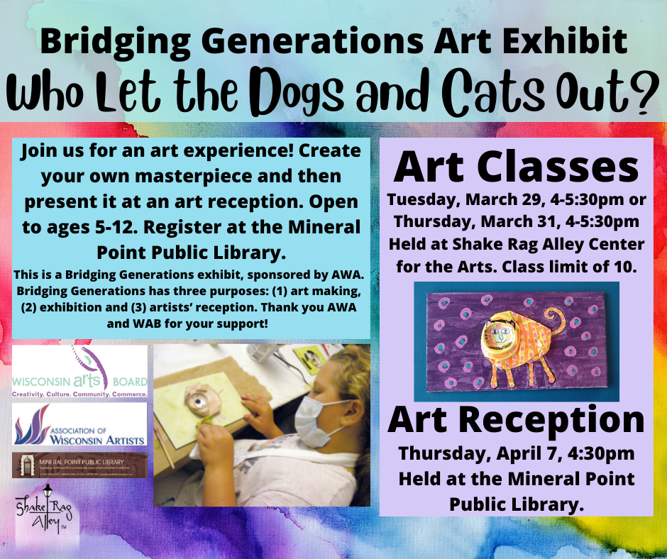 Art Classes and Reception – Mineral Point Public Library