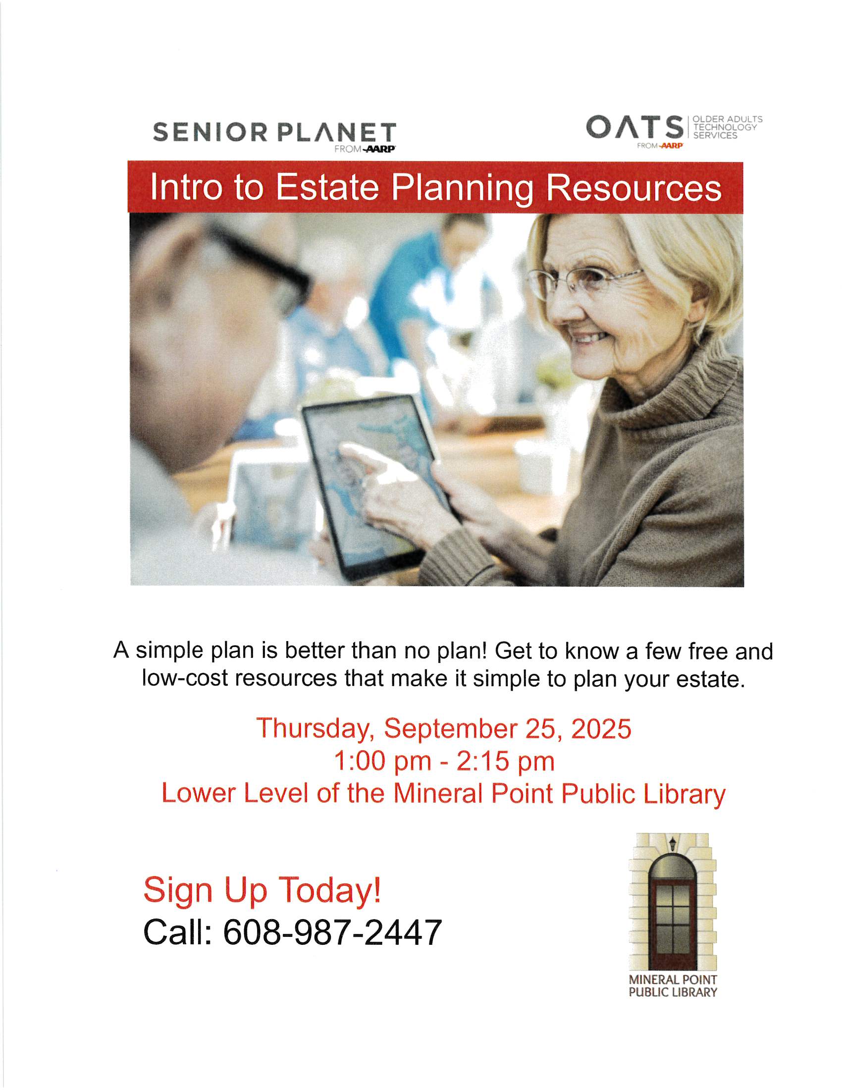 Senior Planet Class – Mineral Point Public Library